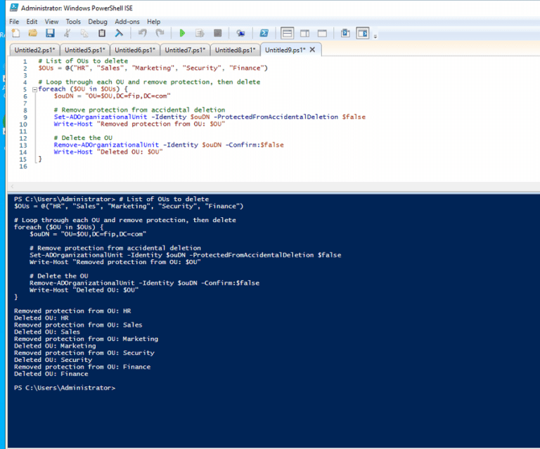 How To Manage Organizational Units (OUs) In Active Directory With PowerShell – Creation ...